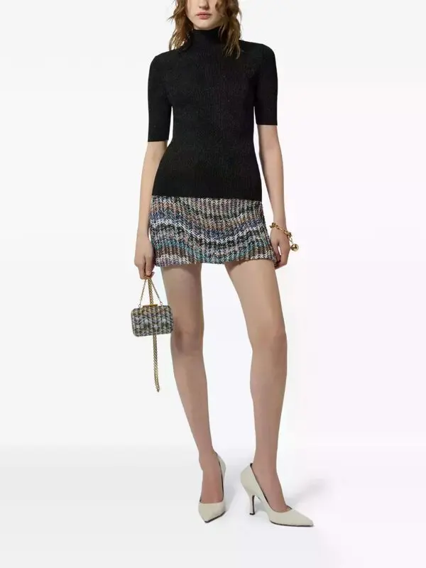 Missoni Zigzag-knit Sequin Embellished Skirt