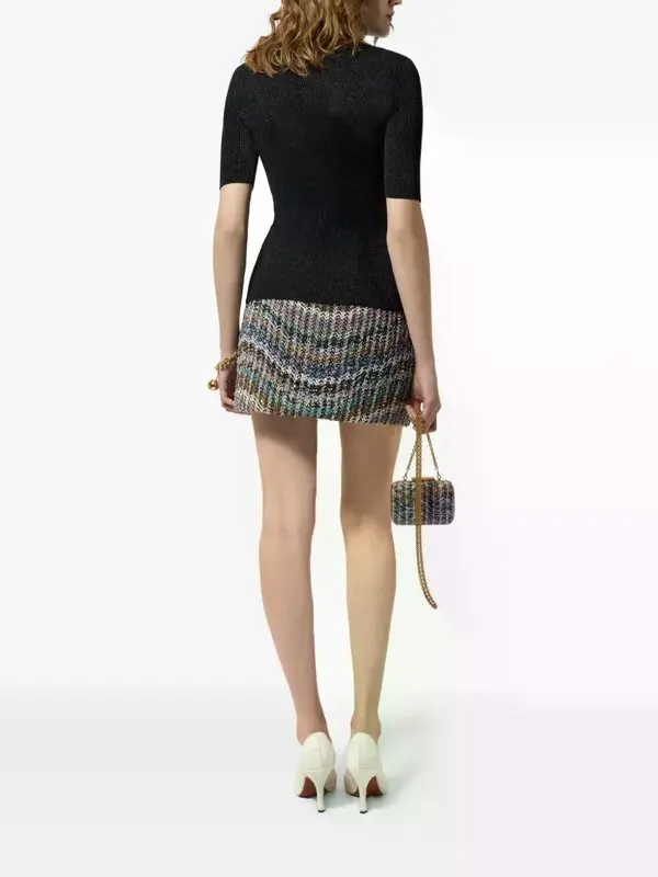 Missoni Zigzag-knit Sequin Embellished Skirt