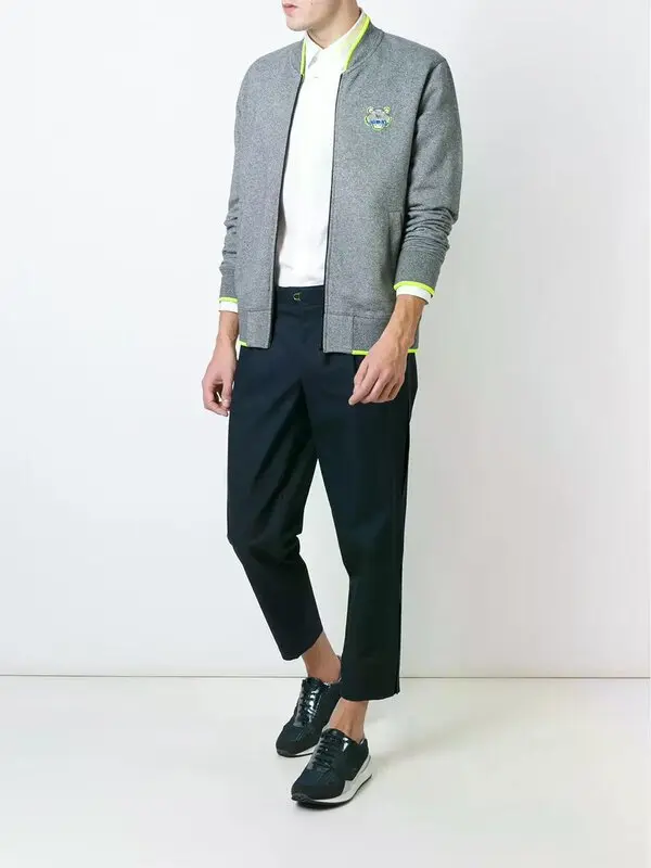 Kenzo Tiger-motif Zip-up Cardigan