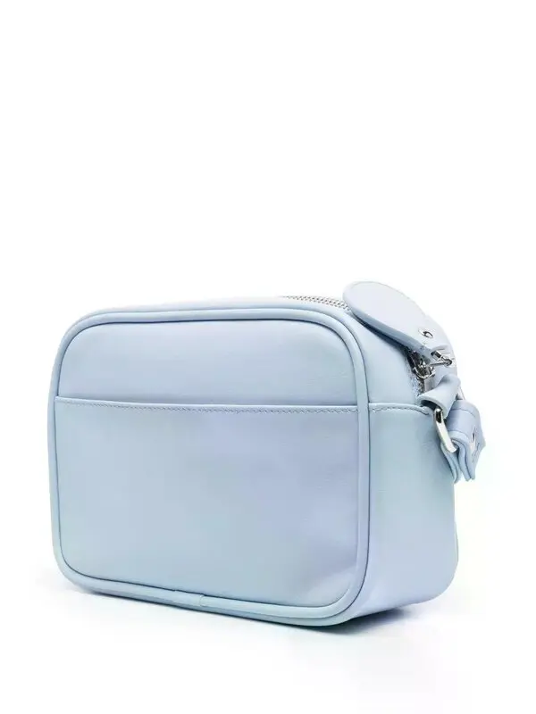 COURREGES Leather Crossbody Bag - Black