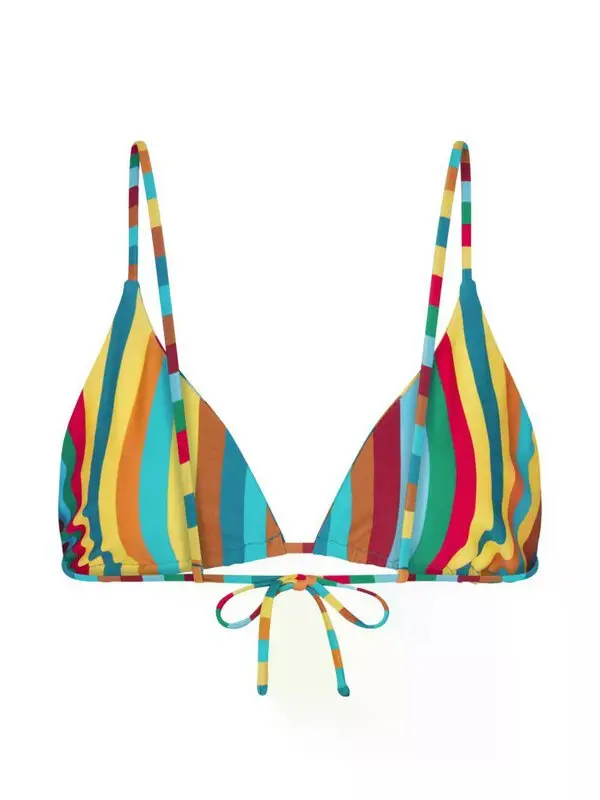 SIMONMILLER Striped Bikini Top