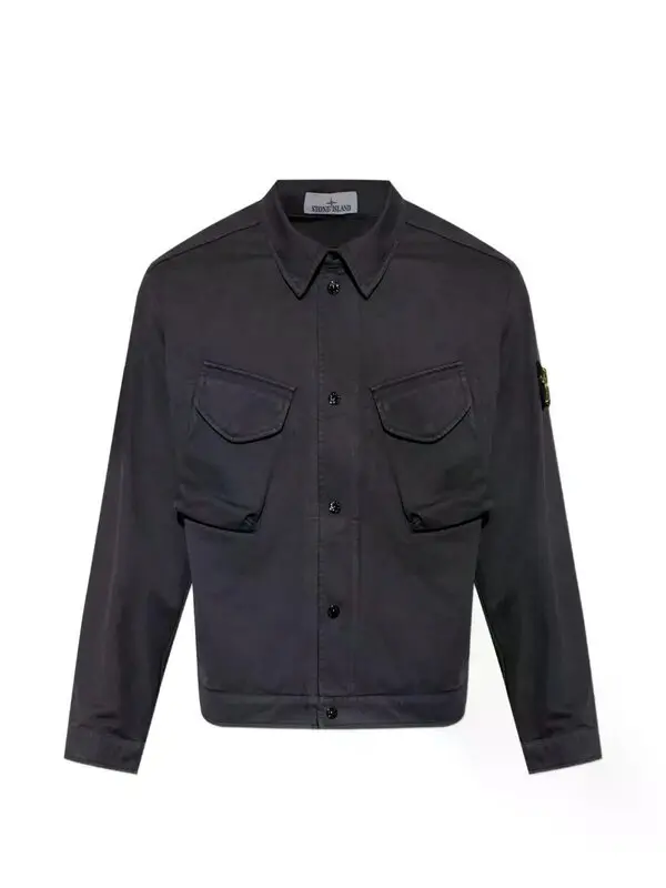 Stone Island Logo-patch Button-up Jacket