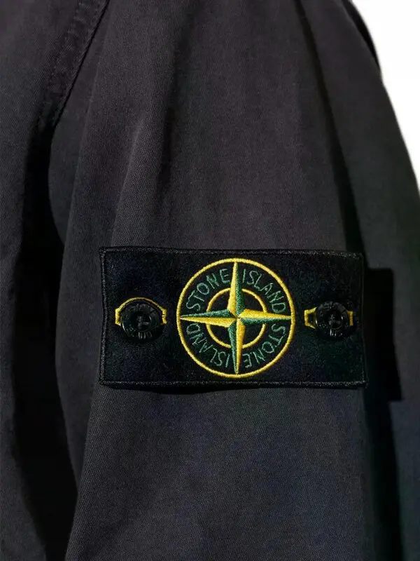 Stone Island Logo-patch Button-up Jacket
