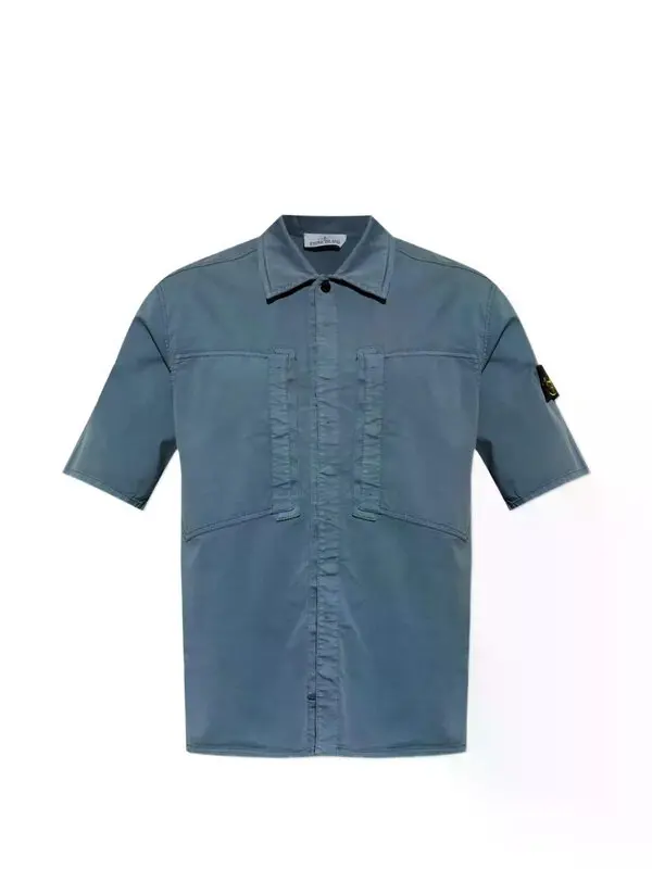 Stone Island Logo-patch Short-sleeved Shirt