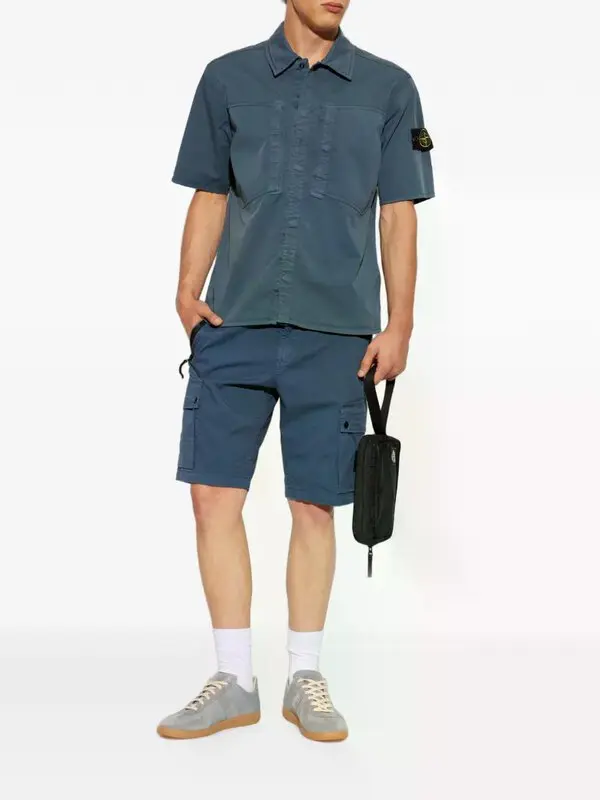 Stone Island Logo-patch Short-sleeved Shirt