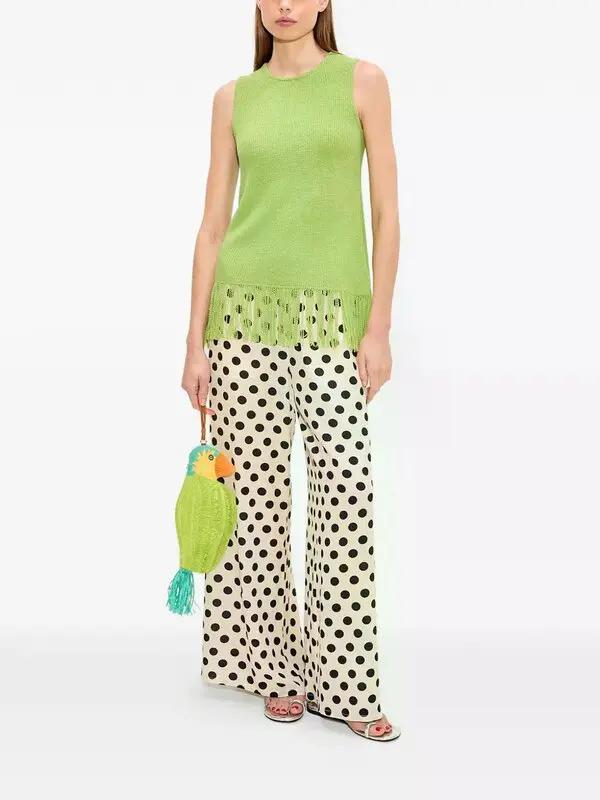 SIMONMILLER Nella Polka-dot Wide-leg Trousers - Neutrals