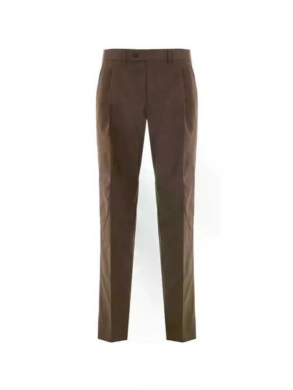 Caruso Pleated Moleskin Trousers