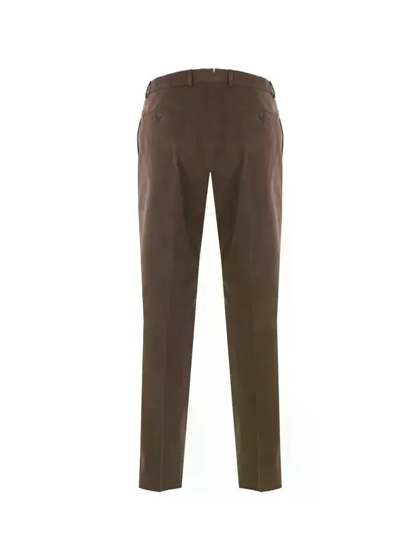 Caruso Pleated Moleskin Trousers