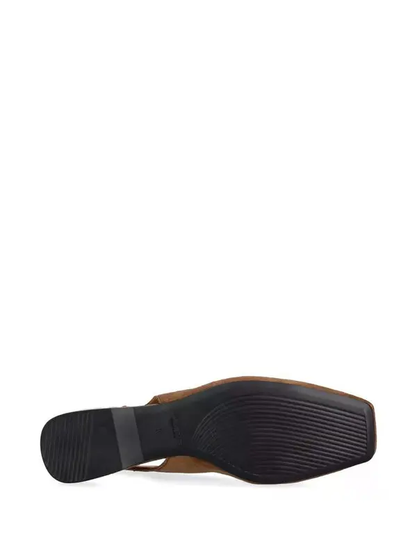 VAGABOND SHOEMAKERS Delia Square-toe Slingback Ballet Flats - Brown