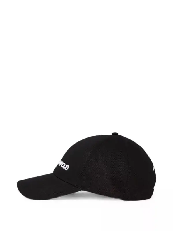 Karl Lagerfeld Logo Baseball Cap - Black
