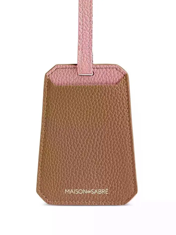 MAISON DE SABRE Grained Leather Luggage Tag