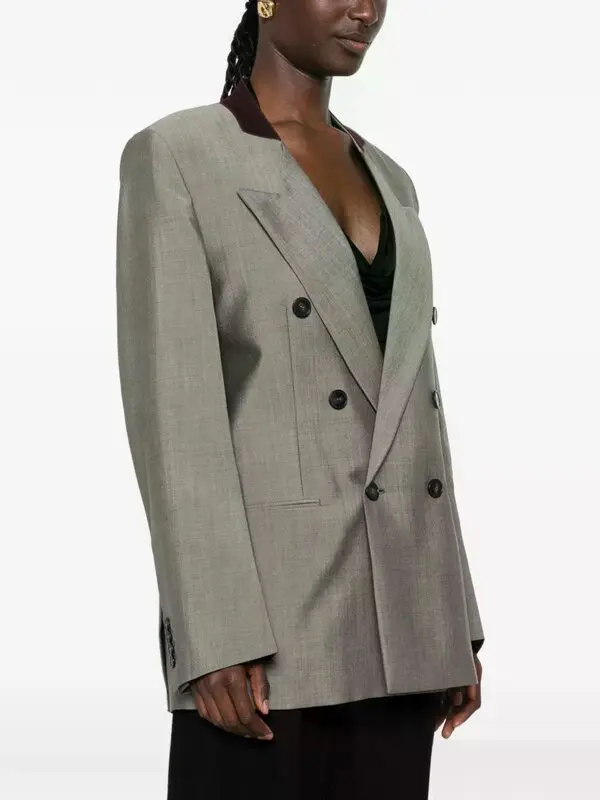 Victoria Beckham Double-breasted Peak-lapels Blazer