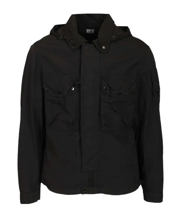 C.P. COMPANY Goggle Detailed Hooded Overshirt