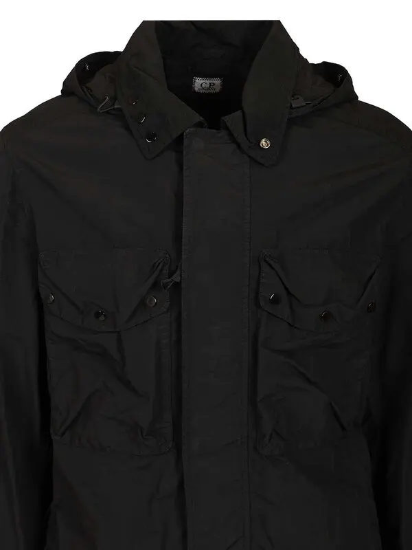 C.P. COMPANY Goggle Detailed Hooded Overshirt