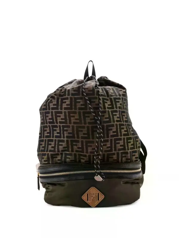 Fendi Convertible Belt Bag Zucca Canvas And Nylon Backpack