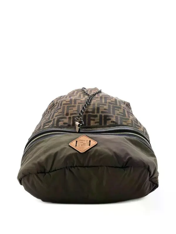Fendi Convertible Belt Bag Zucca Canvas And Nylon Backpack