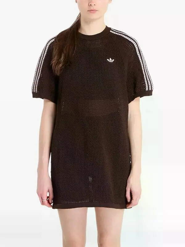 Adidas Crochet Knit 3-stripes Dress