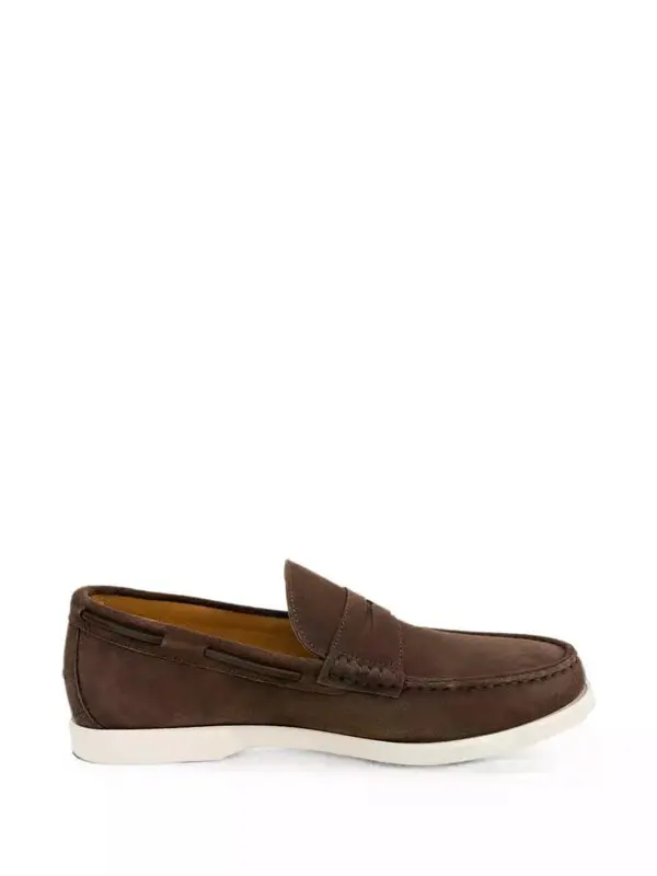 Kiton Suede Penny Loafers