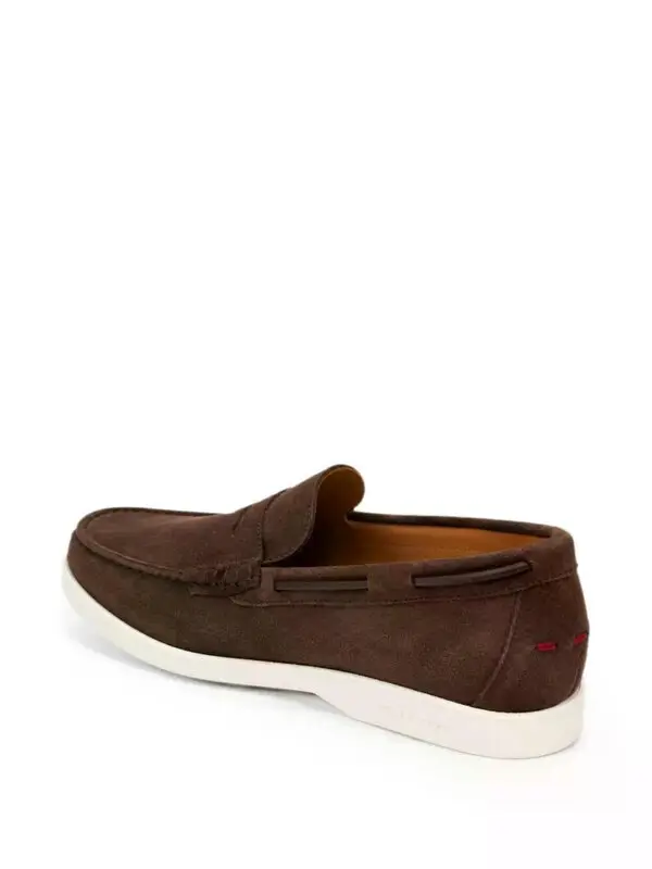 Kiton Suede Penny Loafers