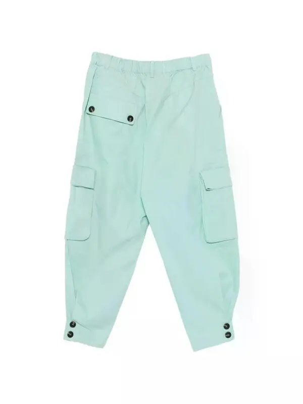 PSOPHIA Off-white Wide-leg Cropped Trousers