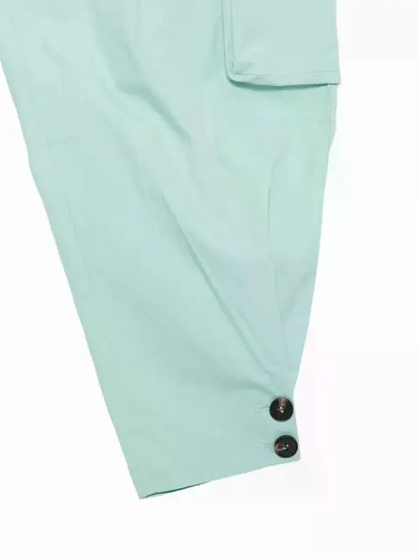 PSOPHIA Off-white Wide-leg Cropped Trousers