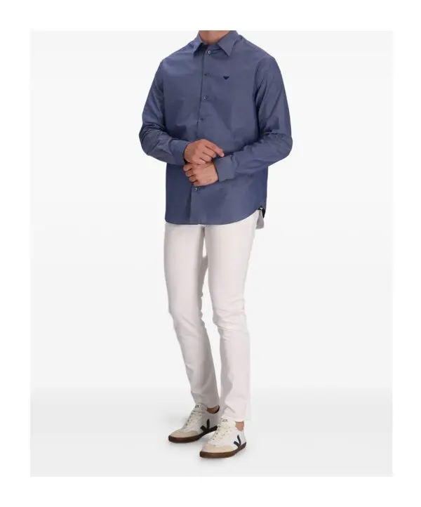 Emporio Armani Eagle-logo Cotton Shirt