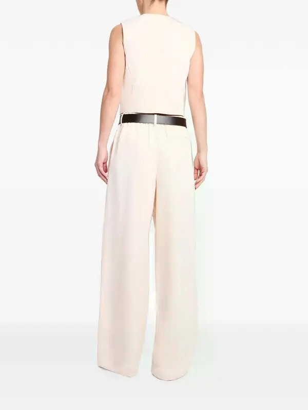 TWP High-neck Wrap-front Vest