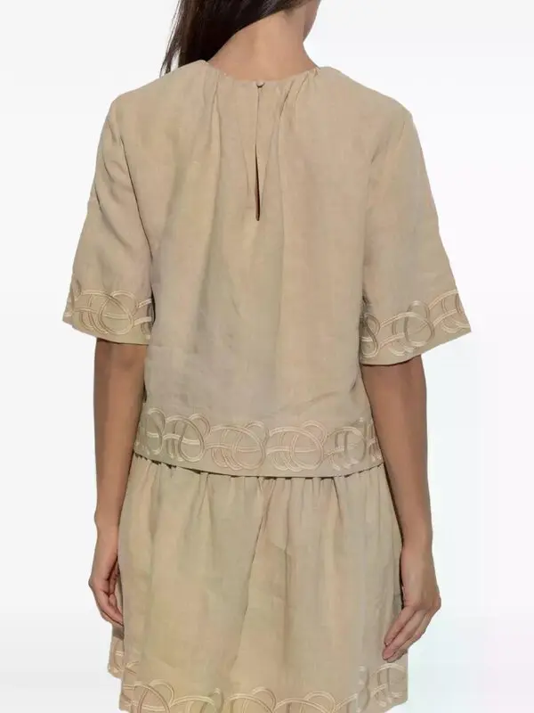 BY MALENE BIRGER Jania Embroidered Mini Dress