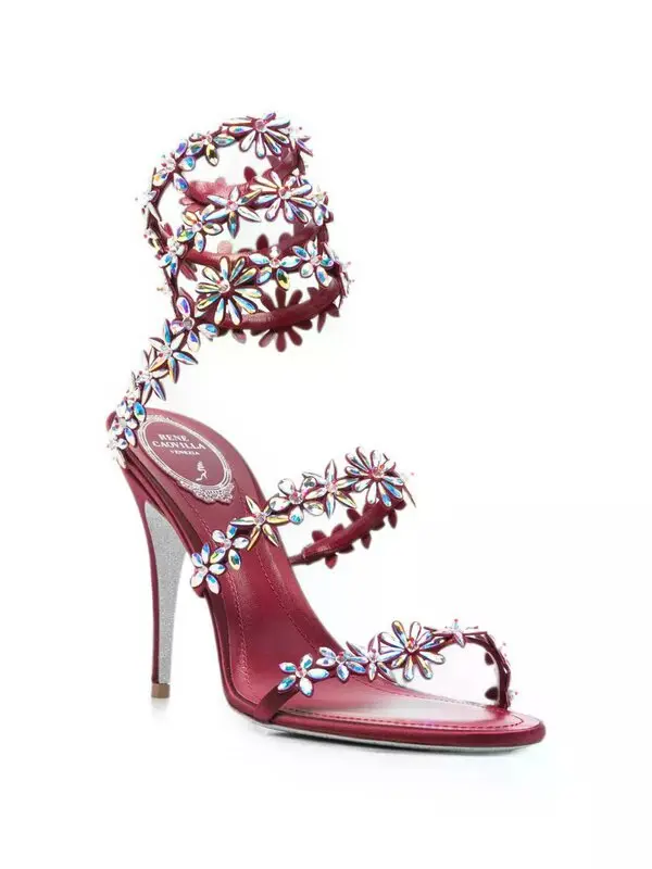 Rene Caovilla Eva Crystal-embellished Heeled Sandals