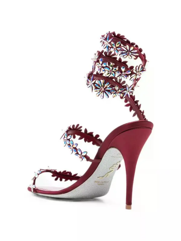 Rene Caovilla Eva Crystal-embellished Heeled Sandals