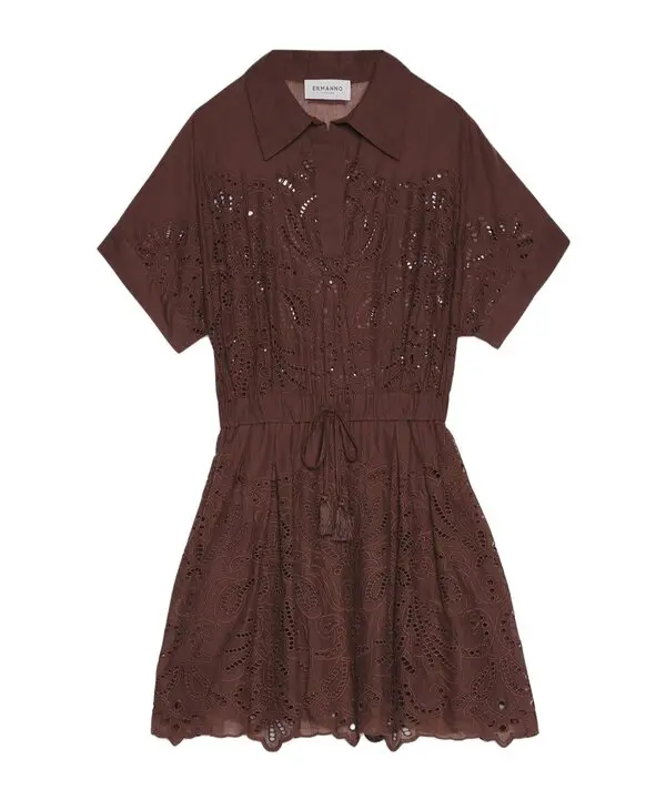 ERMANNO FIRENZE Embroidered Dress - Red