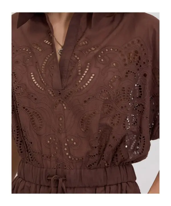 ERMANNO FIRENZE Embroidered Dress