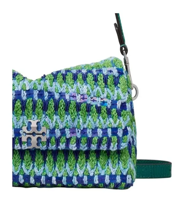 Tory Burch Charlie Beaded Shoulder Bag