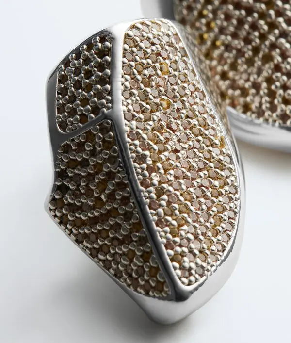 Bottega Veneta Small Prisma Earrings With Studded Detail