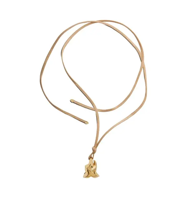 Bottega Veneta Drop Leather Necklace