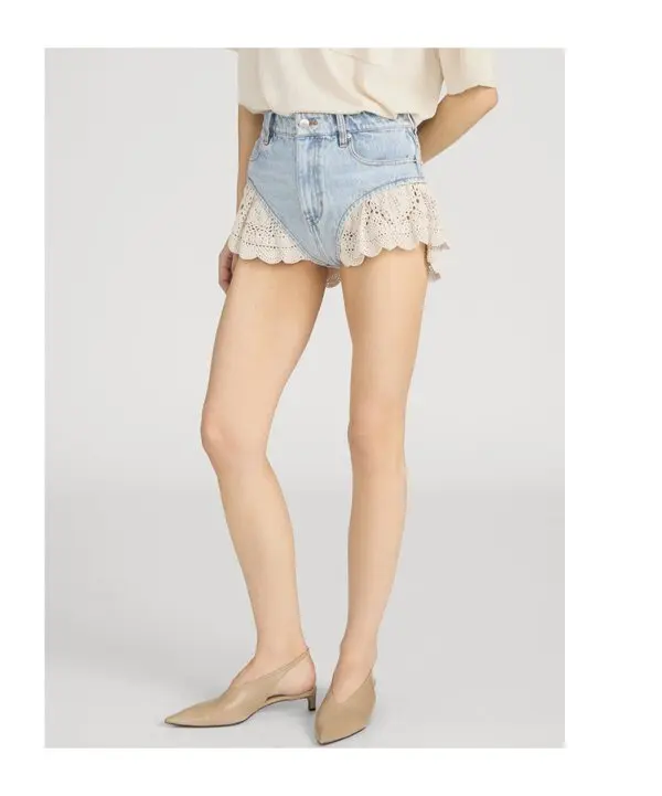 FRAME The Crochet Ruffle Short