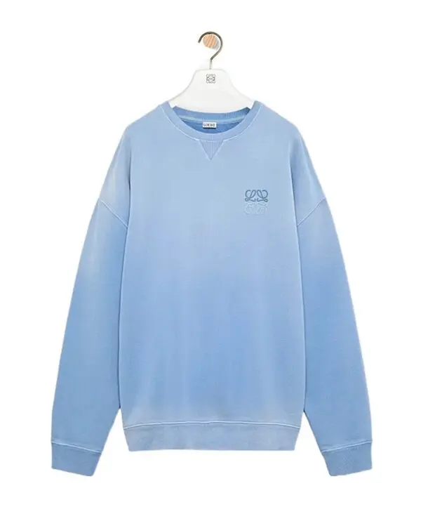 Loewe Cotton Sweatshirt With Anagram Embroidery