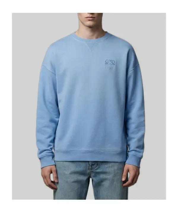 Loewe Cotton Sweatshirt With Anagram Embroidery