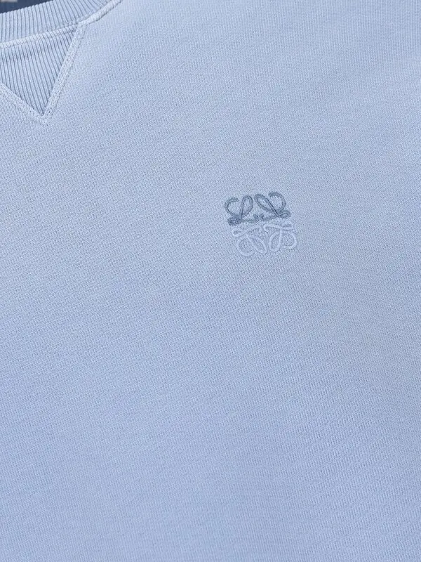 Loewe Cotton Sweatshirt With Anagram Embroidery