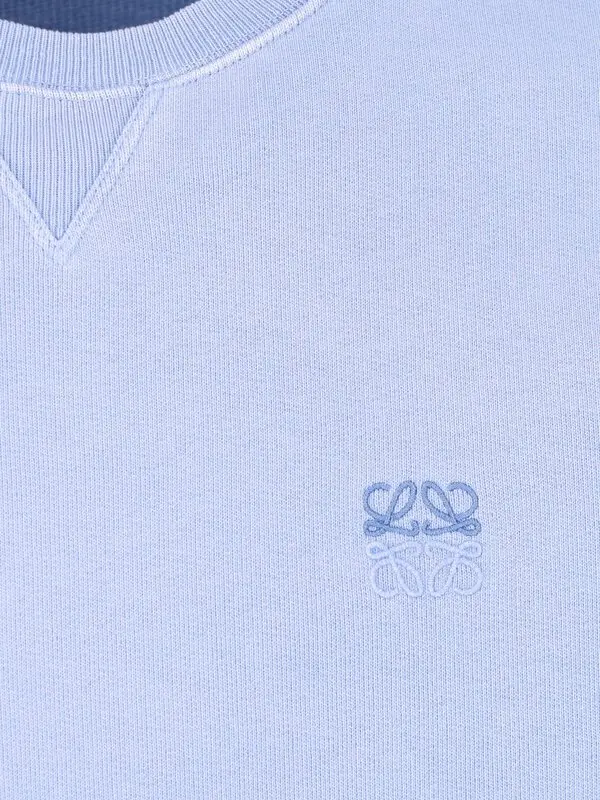 Loewe Cotton Sweatshirt With Anagram Embroidery