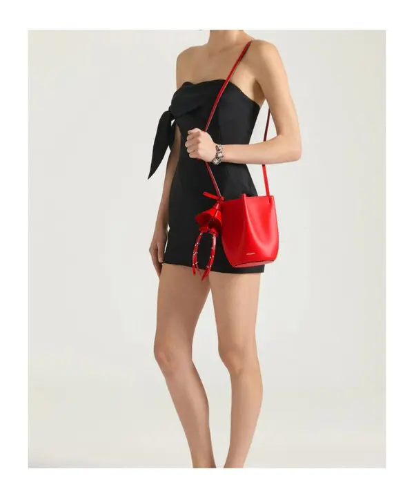 Givenchy Nano Snap Bucket Bag In Grained Leather