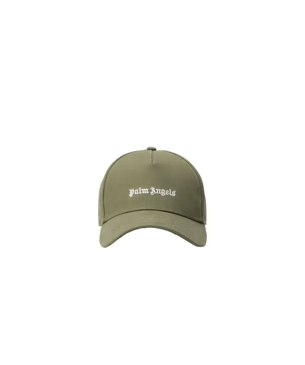 Palm Angels Embroidered Logo Corduroy Cap - Gray