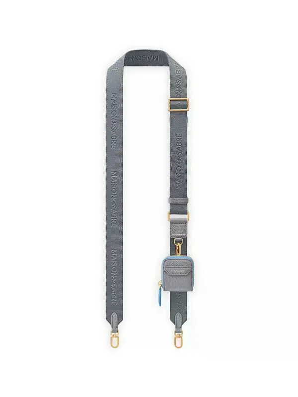 MAISON DE SABRE Utility Logo-detail Strap - Grey