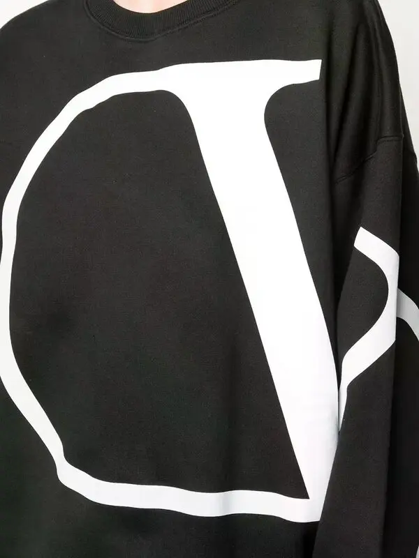 Valentino Garavani Stretch Cotton Vlogo Sweatshirt