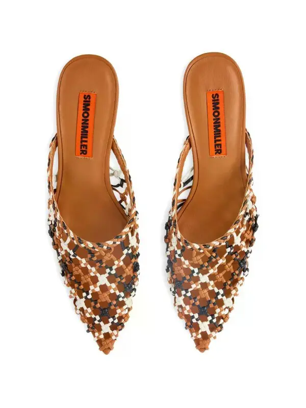 SIMONMILLER Gala Knotted Mules - Neutrals