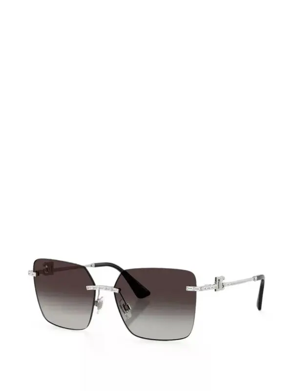 Dolce & Gabbana Crystal-embellished Geometric-frame Sunglasses
