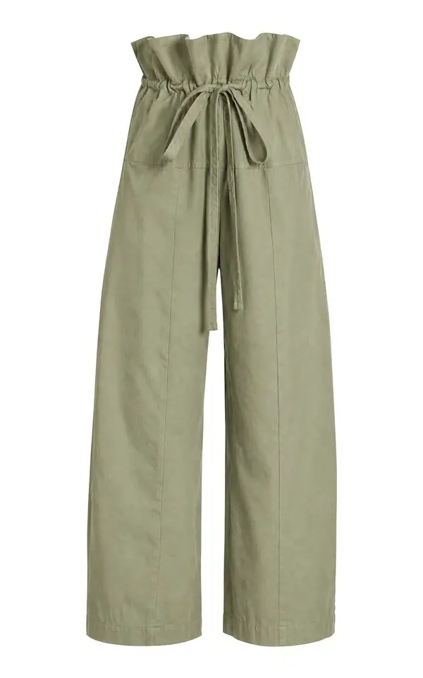 Matteau Fisherman Cotton Drawcord Pants - Green