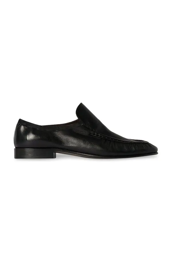 THE ROW Soft Moccasins Two - Black