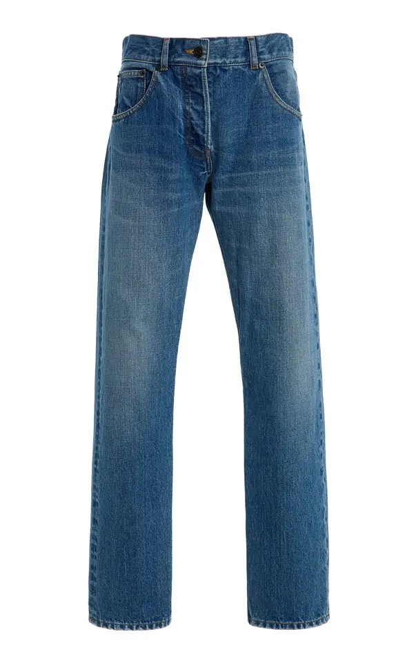 THE ROW Fima Rigid Low-rise Straight-leg Jeans - Medium Wash