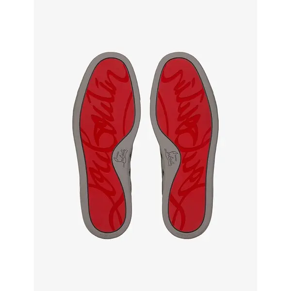 CHRISTIAN LOUBOUTIN Louis Jr Canopy Suede Trainers